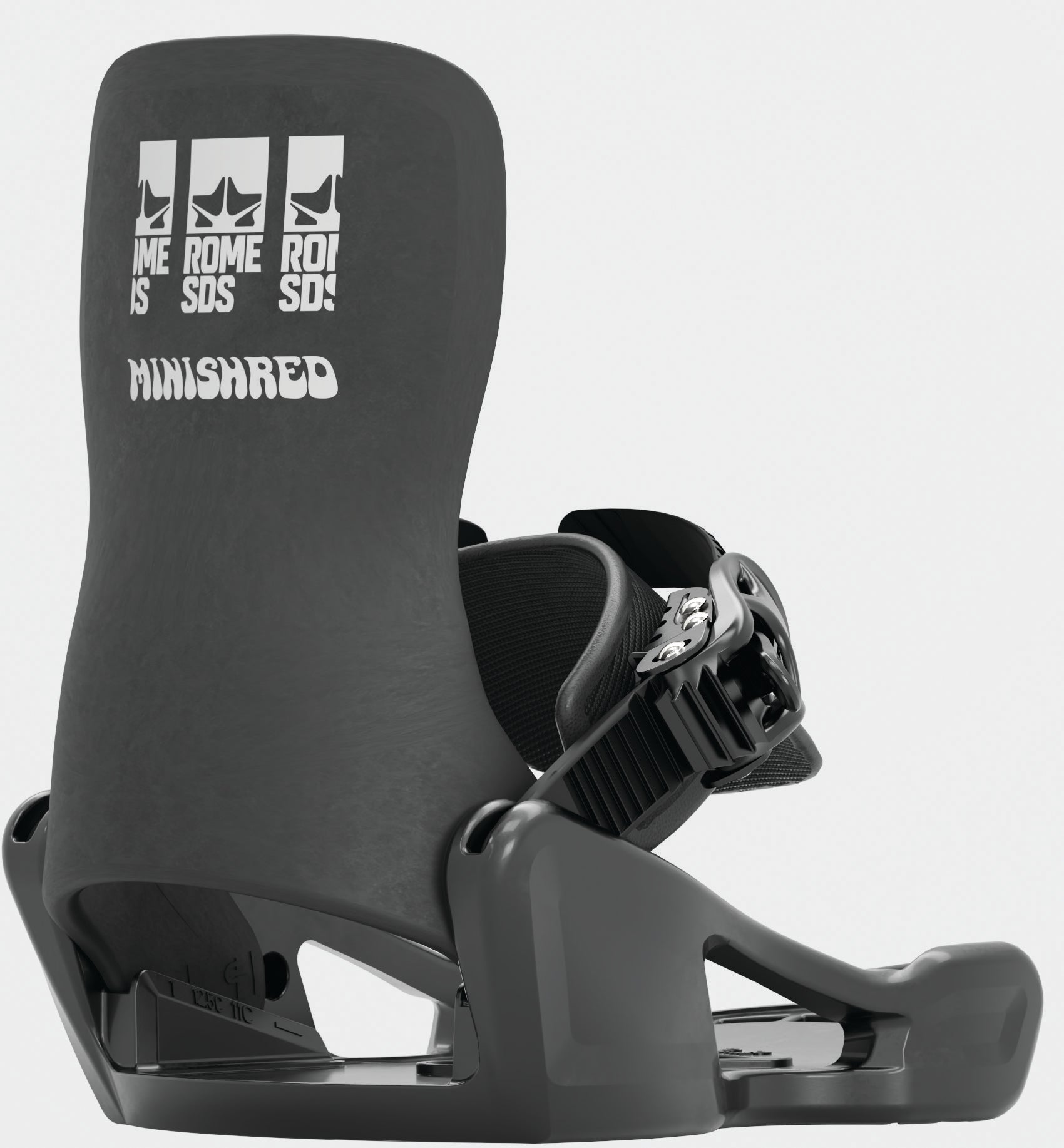 ROME MINISHRED BINDINGS BLACK 2025 – Rumor Boardshop