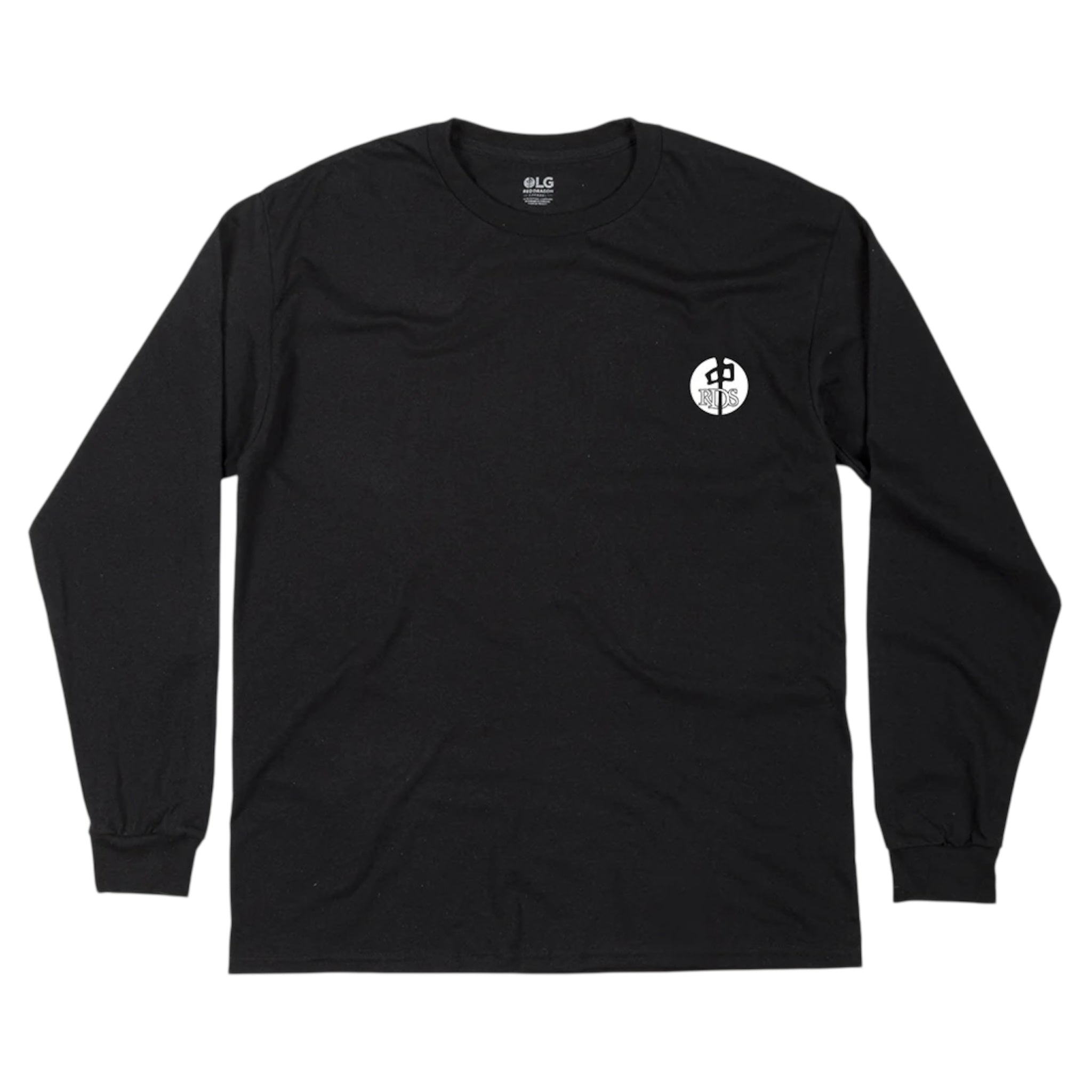 RDS OG BUTTON LONG SLEEVE T SHIRT BLACK – Rumor Boardshop