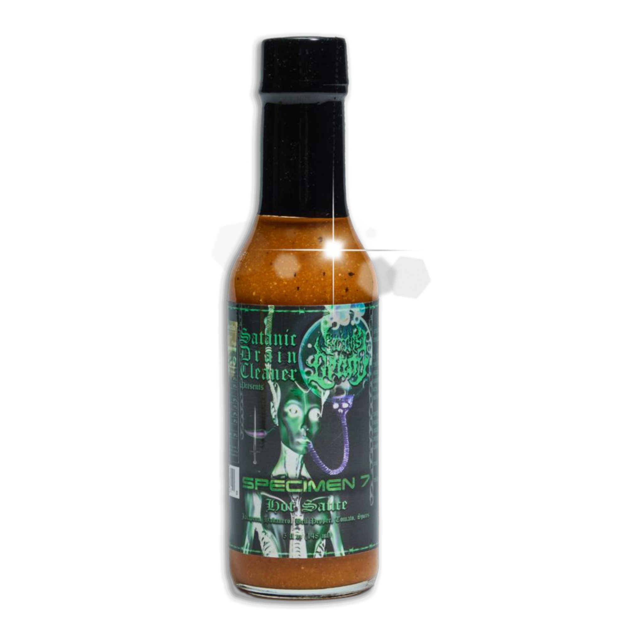 SATANIC DRAIN CLEANER SPECIMEN 7 HOT SAUCE – Rumor Boardshop